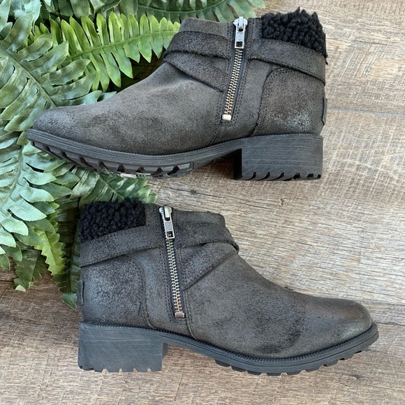 UGG | Shoes | Nwot Ugg Black Distressed Boots | Poshmark